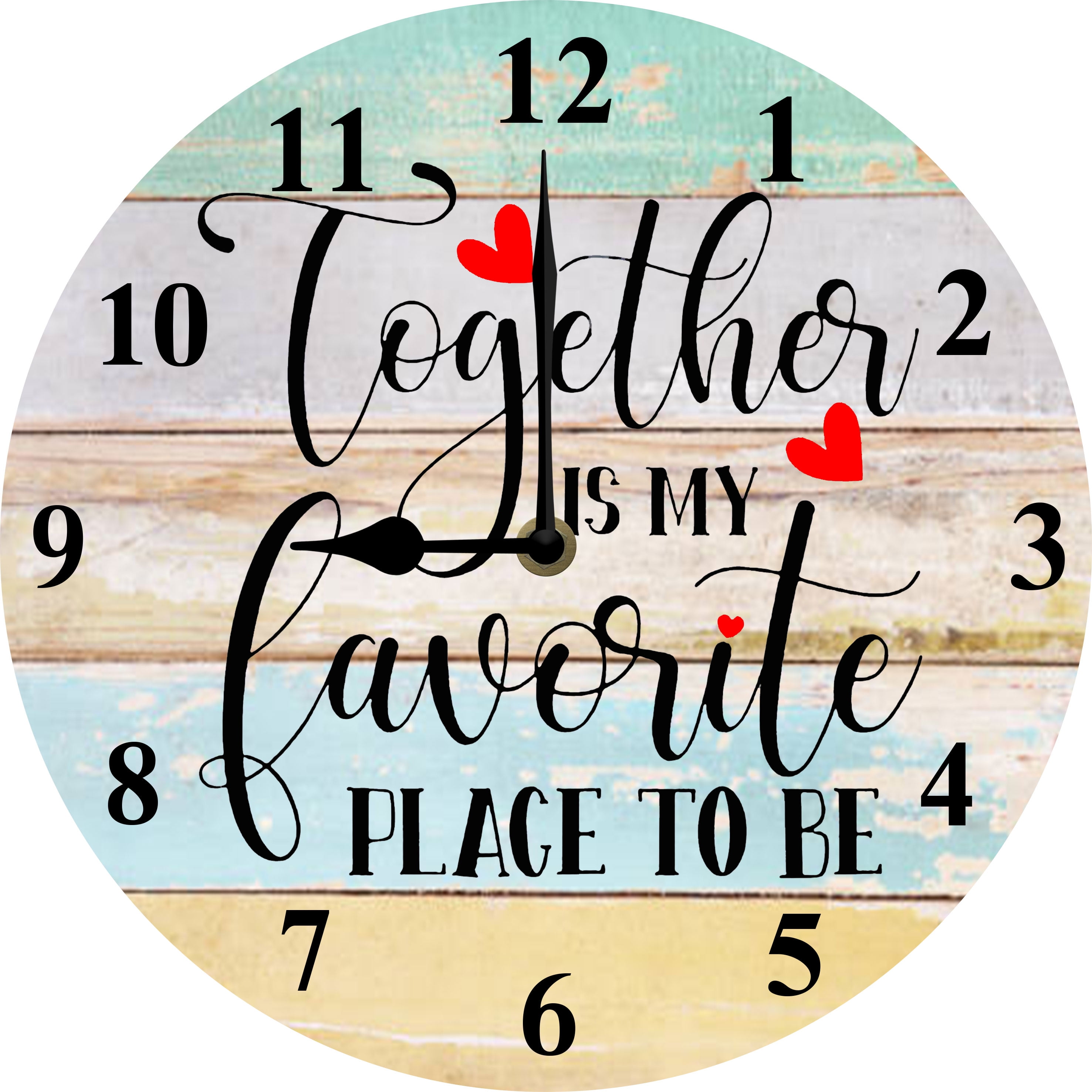 Soliyoahee Bible Verse Wall Clock Christian Inspirational Quotes 10inch ...