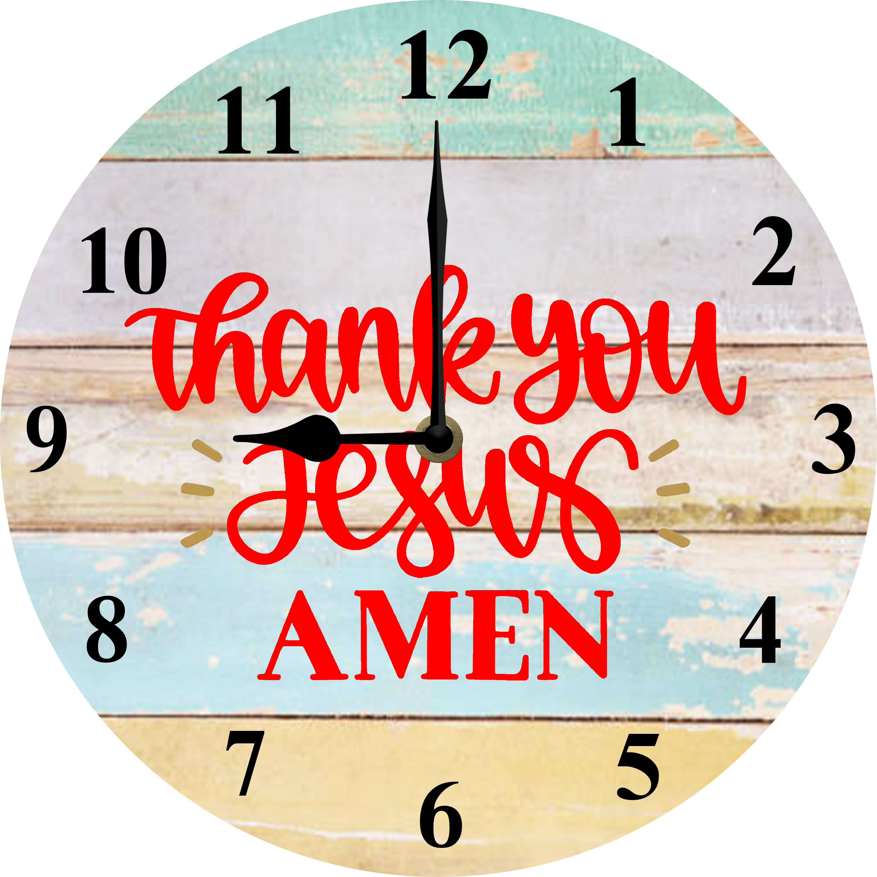 Soliyoahee Bible Verse Wall Clock Christian Inspirational Quotes 10inch ...