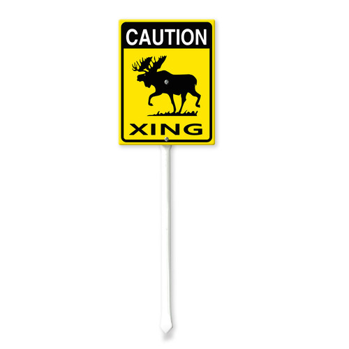 Soliyoahee "Caution Elk Xing" Crossing Yard Sign with Stake 8x12inch ...