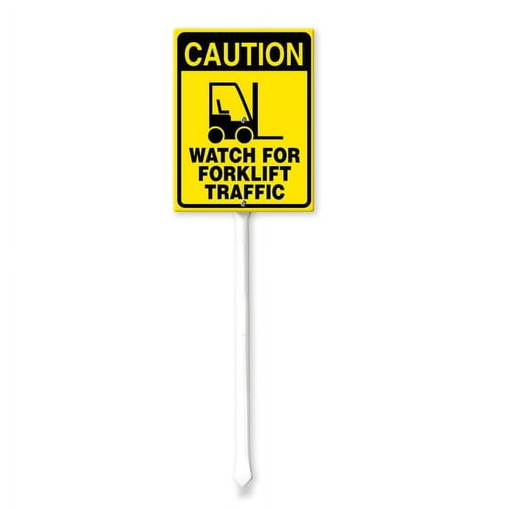 Soliyoahee Caution Watch for Forklift Traffic Yard Sign with Stake 7x8 ...