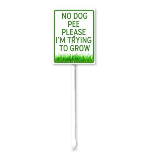 Soliyoahee No Dog Pee Please I Am Trying To Grow Yard Sign with Stake 4 ...
