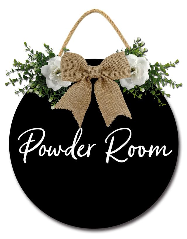 Soliyoahee Farmhouse Accessories Powder Room Decor Powder Room Sign ...