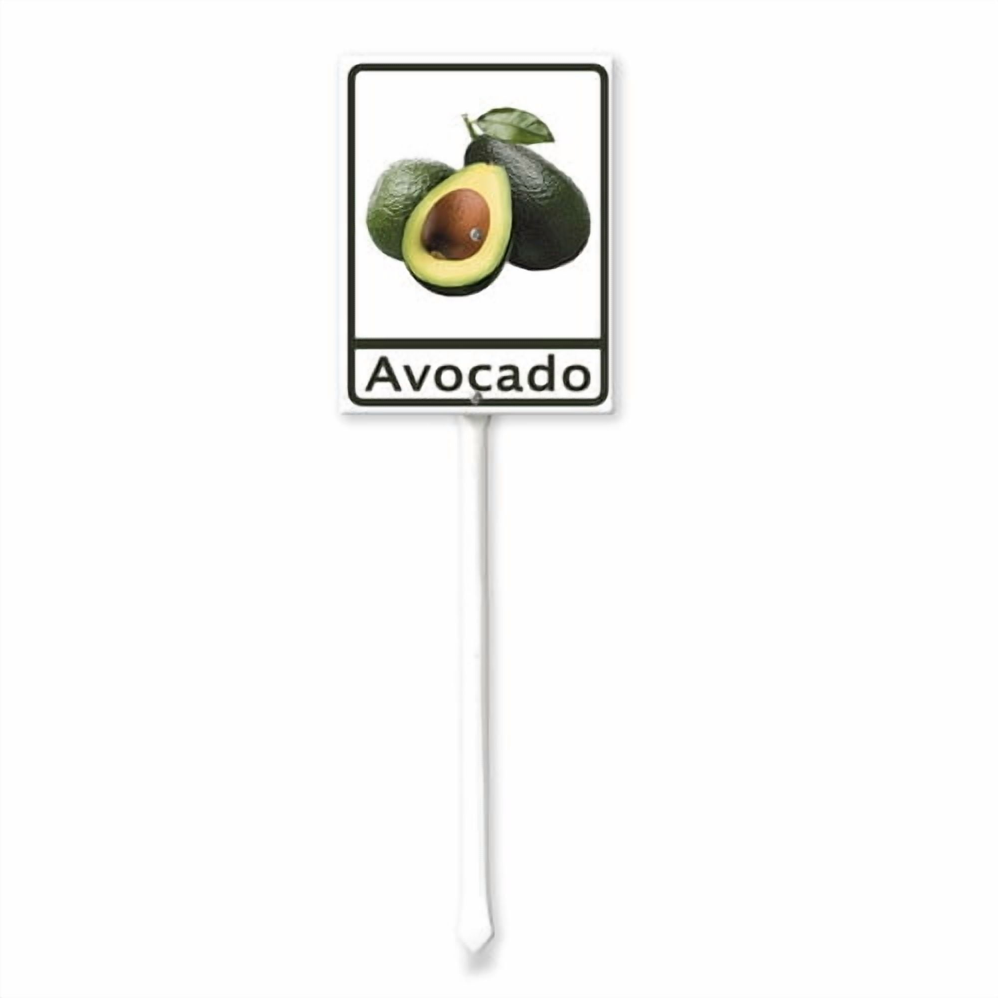 Soliyoahee Fresh Avocado Yard Sign with Stake 7x8.8inch Rustproof ...