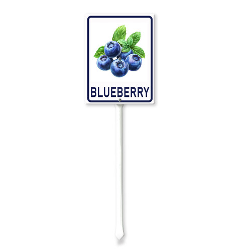Soliyoahee Fresh Blueberries Yard Sign with Stake 8x12inch Rustproof ...