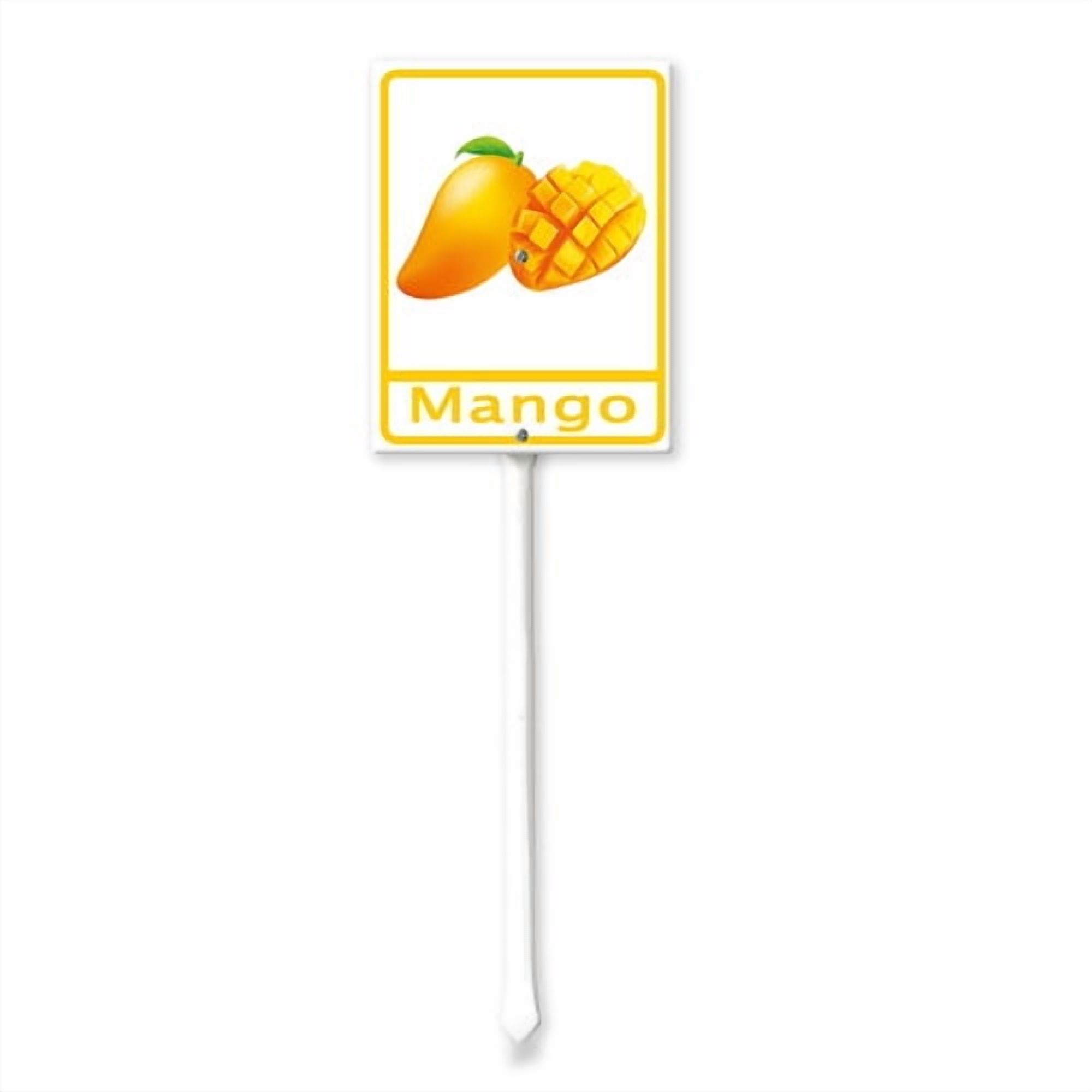 Soliyoahee Fresh Mango Yard Sign with Stake 4.6x6inch Rustproof ...