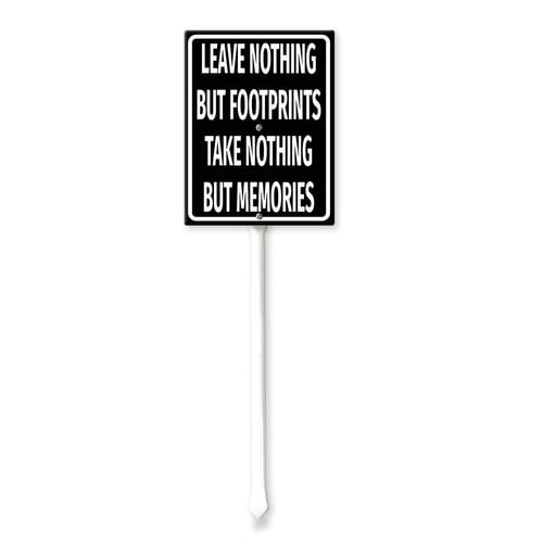 Soliyoahee Leave Nothing But Footprints, Take Nothing But Memories Yard ...