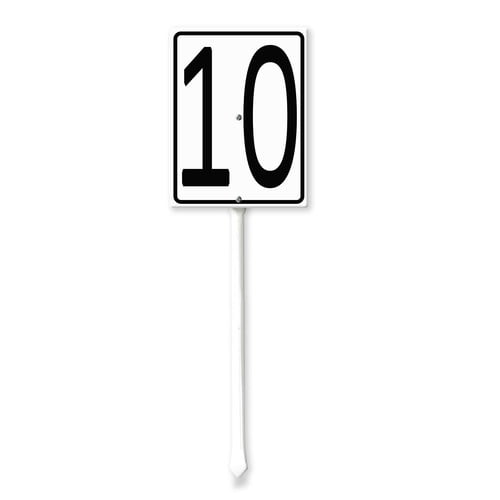 Soliyoahee No.10 Yard Sign with Stake 7x8.8inch Rustproof Aluminum Lawn ...