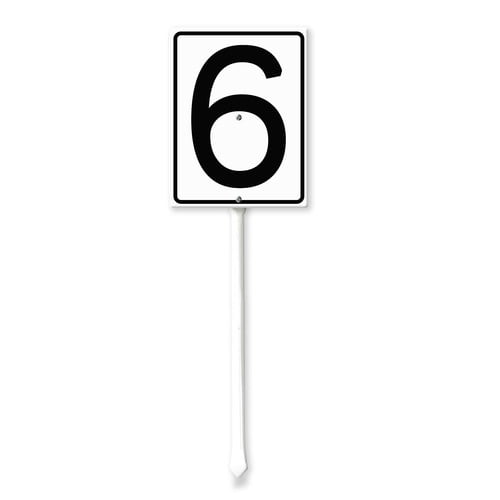 Soliyoahee No.6 Yard Sign with Stake 7x8.8inch Rustproof Aluminum Lawn ...