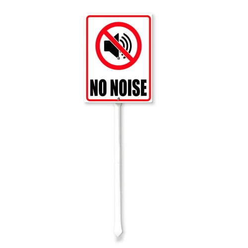 Soliyoahee No Noise Yard Sign with Stake 8x12inch Rustproof Aluminum ...