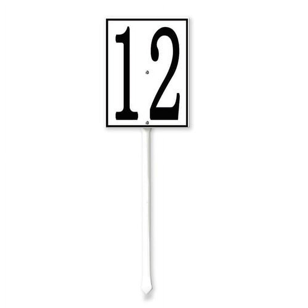 Soliyoahee Number 12 Sign 4.6x6inch Metal Letters with Stakes Suitable ...