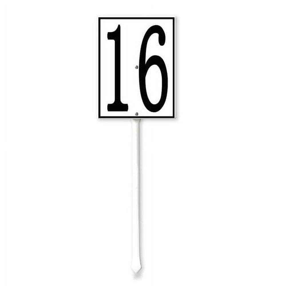 Soliyoahee Number 16 Sign 4.6x6inch Metal Letters with Stakes Suitable ...