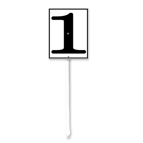 Soliyoahee Number 1 Sign 8x12inch Metal Letters with Stakes Suitable ...