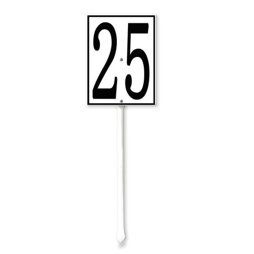 Soliyoahee Number 25 Sign 7x8.8inch Metal Letters with Stakes Suitable ...