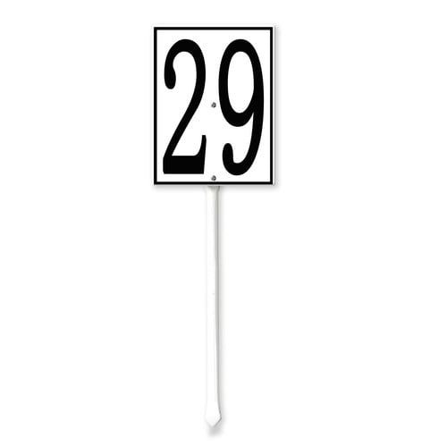 Soliyoahee Number 29 Sign 4.6x6inch Metal Letters with Stakes Suitable ...