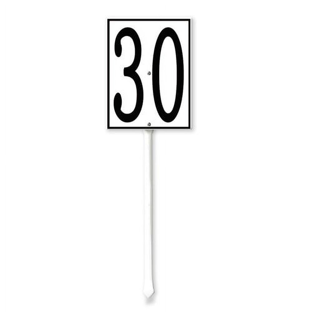 Soliyoahee Number 30 Sign 8x12inch Metal Letters with Stakes Suitable ...