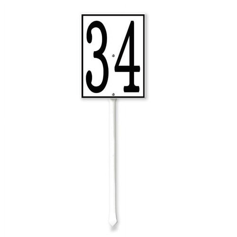 Soliyoahee Number 34 Sign 4.6x6inch Metal Letters with Stakes Suitable ...
