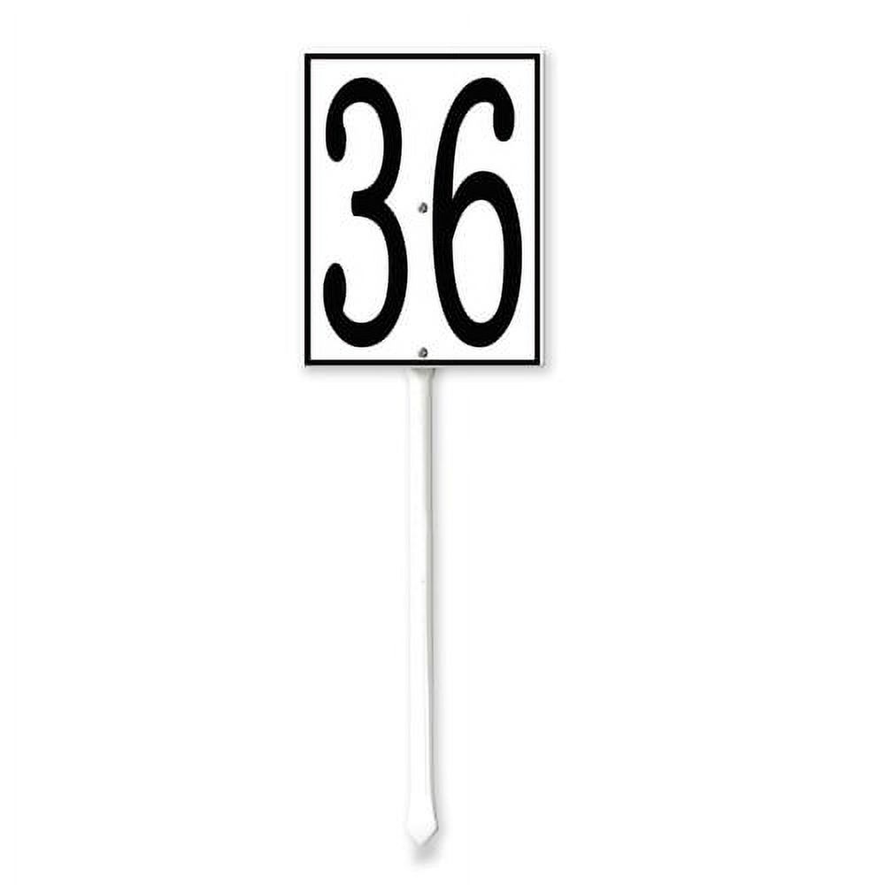 Soliyoahee Number 36 Sign 7x8.8inch Metal Letters with Stakes Suitable ...