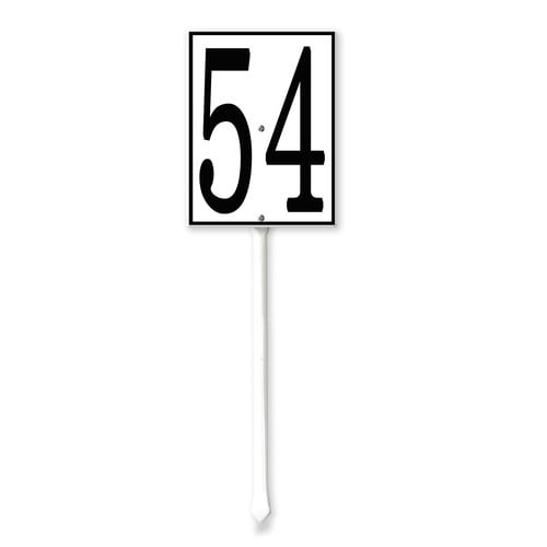 Soliyoahee Number 54 Sign 8x12inch Metal Letters with Stakes Outdoor ...