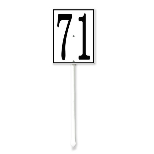 Soliyoahee Number 71 Sign 8x12inch Metal Letters with Stakes Outdoor ...