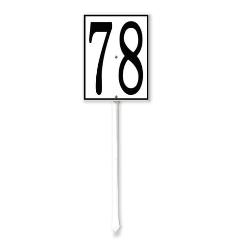 Soliyoahee Number 78 Sign 8x12inch Metal Letters with Stakes Outdoor ...