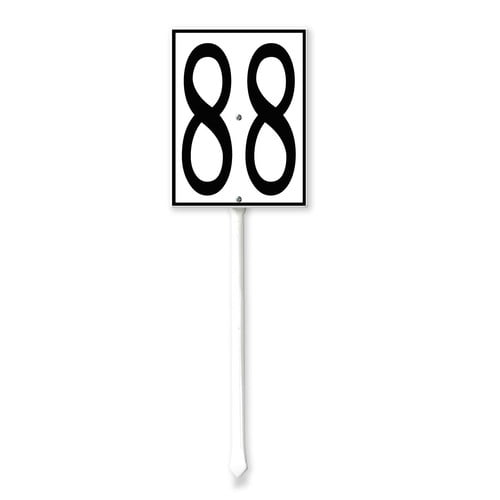 Soliyoahee Number 88 Sign 8x12inch Metal Letters with Stakes Outdoor ...