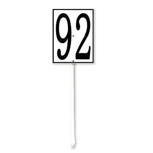 Soliyoahee Number 92 Sign 7x8.8inch Metal Letters with Stakes Outdoor ...