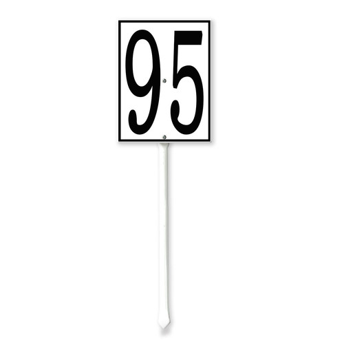 Soliyoahee Number 95 Sign 8x12inch Metal Letters with Stakes Outdoor ...