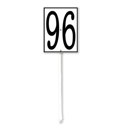 Soliyoahee Number 96 Sign 8x12inch Metal Letters with Stakes Outdoor ...