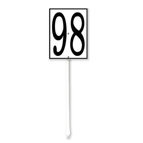 Soliyoahee Number 98 Sign 8x12inch Metal Letters with Stakes Outdoor ...