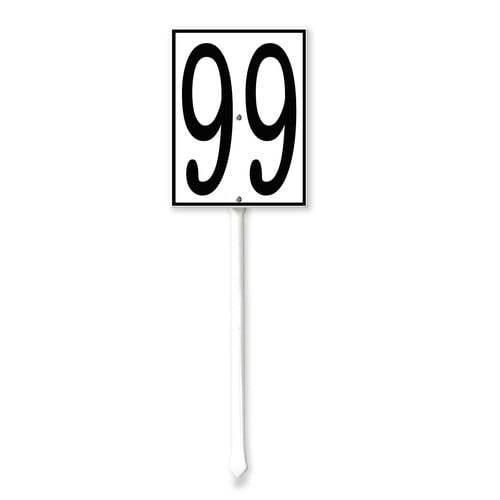 Soliyoahee Number 99 Sign 8x12inch Metal Letters with Stakes Outdoor ...