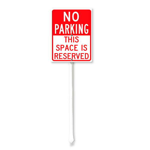 Soliyoahee No Parking This Space Is Reserved Yard Sign with Stake 4 ...