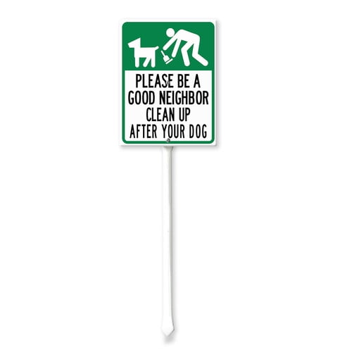 Soliyoahee Please Be A Good Neighbor Clean Up After Your Dog, Sign with ...