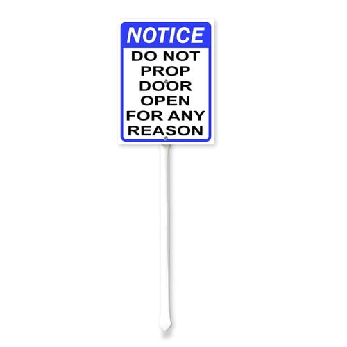 Soliyoahee Do Not Prop Door Open For Any Reason Yard Sign with Stake ...