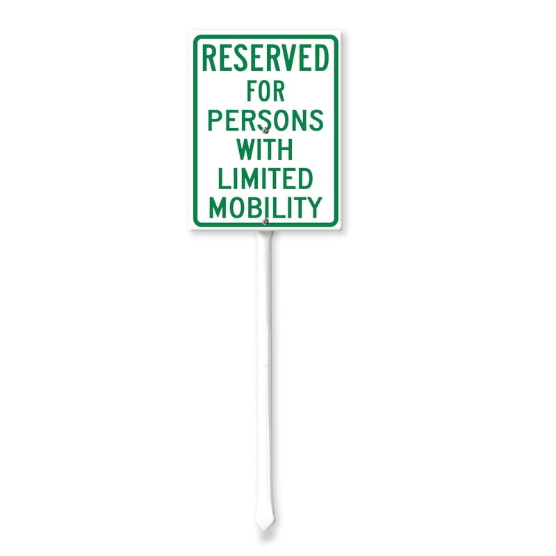 Soliyoahee Reserved Parking For Persons With Limited Mobility Yard Sign ...