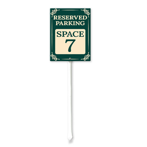 Soliyoahee Reserved Parking Space 7 Décor Yard Sign with Stake 8x12inch ...