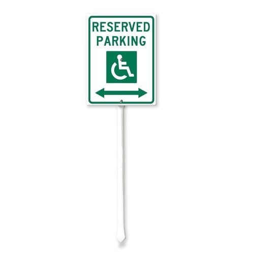 Soliyoahee Reserved Parking Yard Sign with Stake 7x8.8inch Rustproof ...