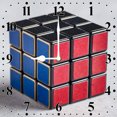 Soliyoahee Rubik's Cube Clock 10inch Wooden Square Modern Minimalist ...