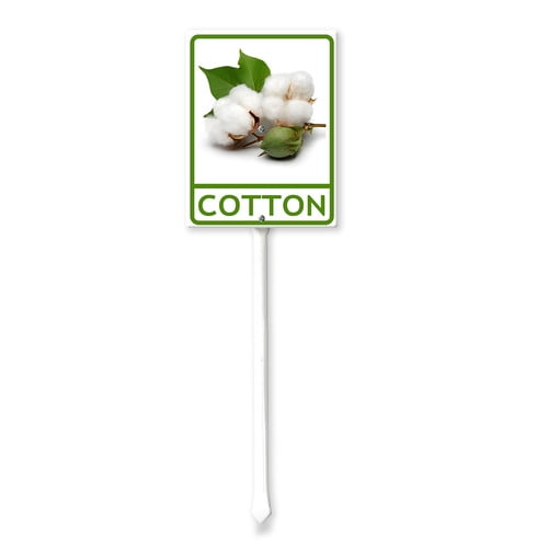Soliyoahee Stake Crop Signs 8x12inch Cotton Yard Signs Farm Labels ...
