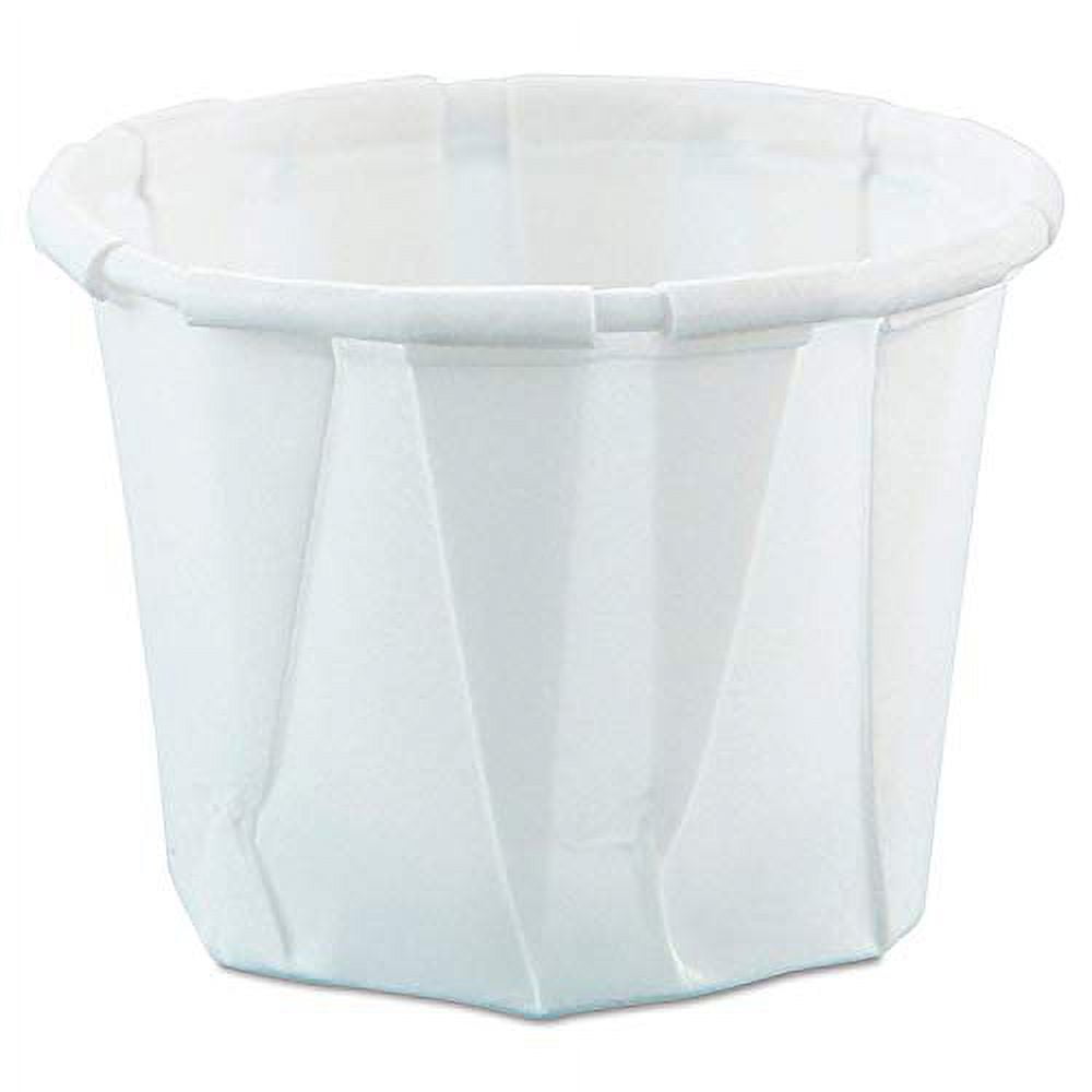 0.5 oz Treated Paper Souffle Portion Cups for Measuring, Medicine ...