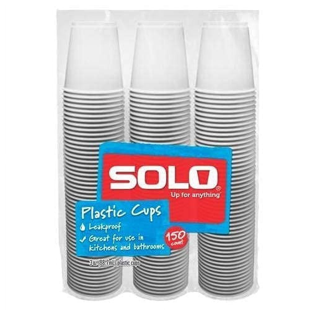 Solo 3-Ounce Plastic Bathroom Cups, Pack of 150 (PLASTICO TAZAS ...