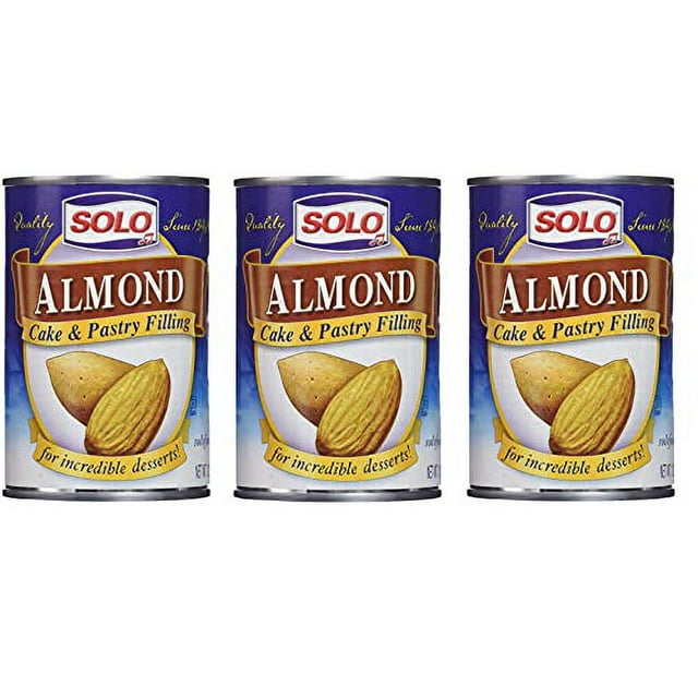 Solo Almond Cake and Pastry Filling 12.5oz, 2 Cans by Solo Foods. New 3 ...