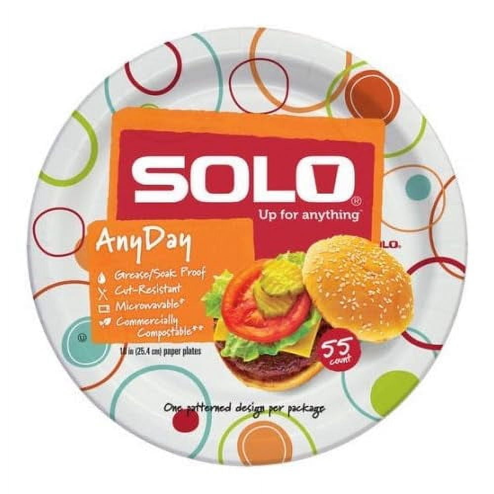 Solo Any Day Paper RRF12 Plates, 10" Patterns May Vary (Pack of 2 ...