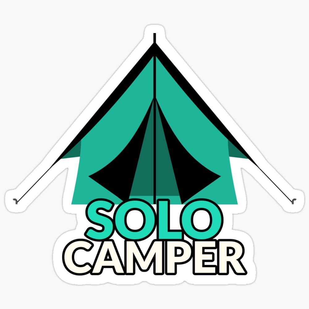 Solo Camper Sticker Phone Decal Water Bottle Stickers Car Decals ...