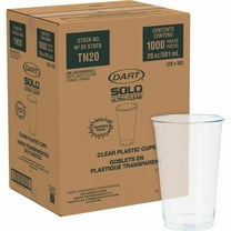 Dart TP20 CPC 20 oz Solo Ultra Cup Pet, Clear - Case of 600 - Walmart.com
