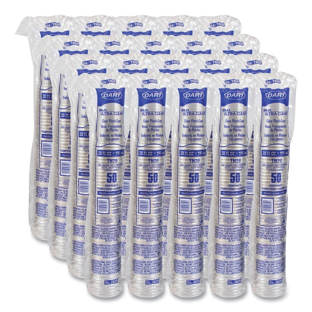 Ultra Clear 20 oz. PET Cold Cups (20/Carton) - Walmart.com