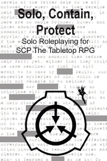 Solo, Contain, Protect: Solo Roleplaying SCP - The Tabletop RPG ...