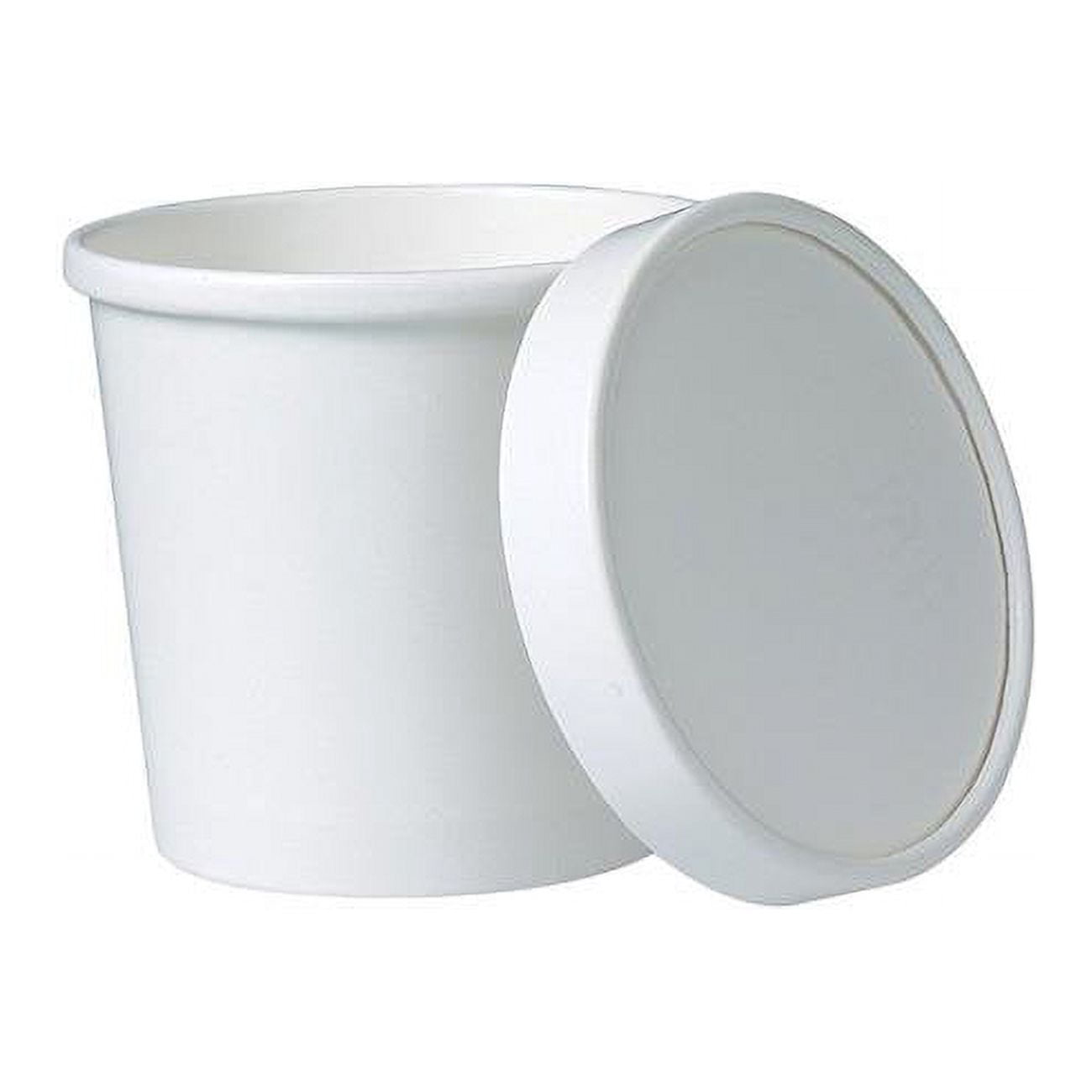 Solo Cup KHB12A-2050 PEC White 12 oz Double Poly Paper Food Container ...