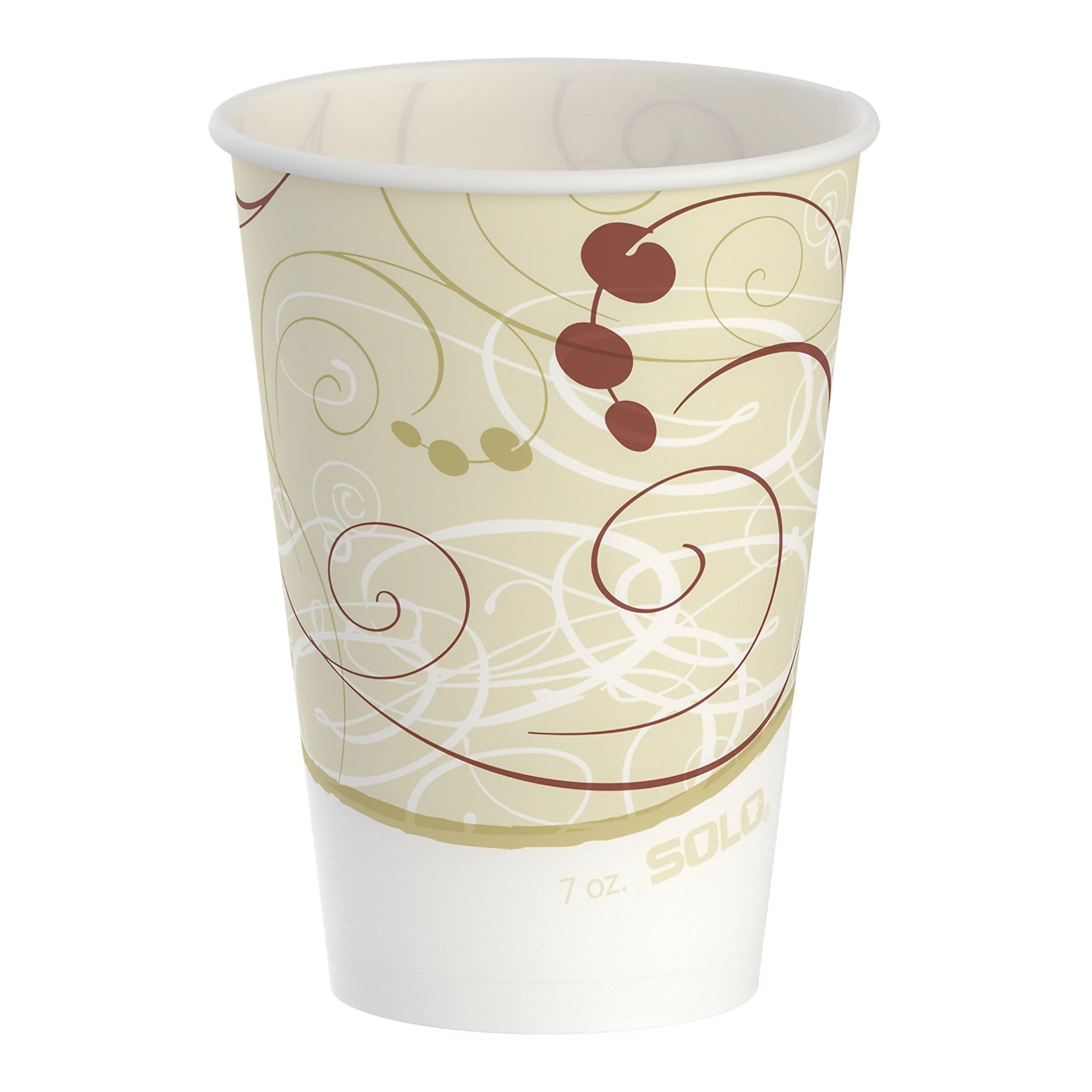 Dart Jazz Waxed Paper Cold Cups, 7 oz, Tide Design, Disposable Beverage ...