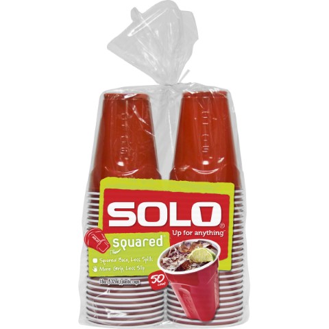 Solo 'Write on' Disposable Plastic Cups, Printed, 18oz, 22 Count ...