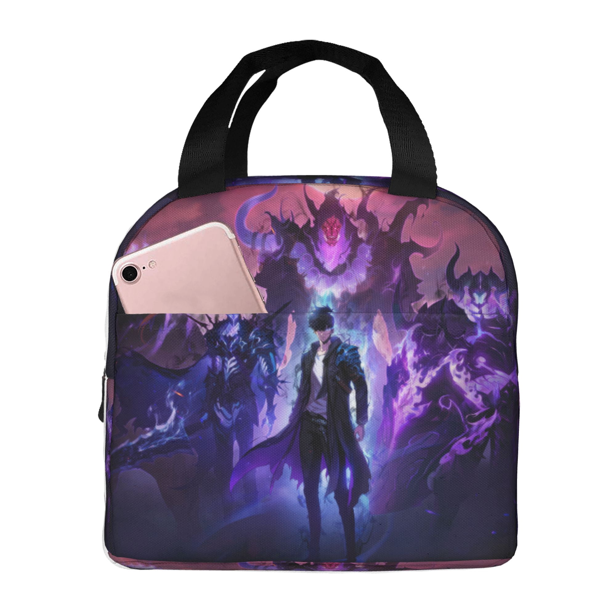 Solo Leve-ling Sung-Jinwoo Lunch Bag Tote Bag Insulated Lunch Box ...